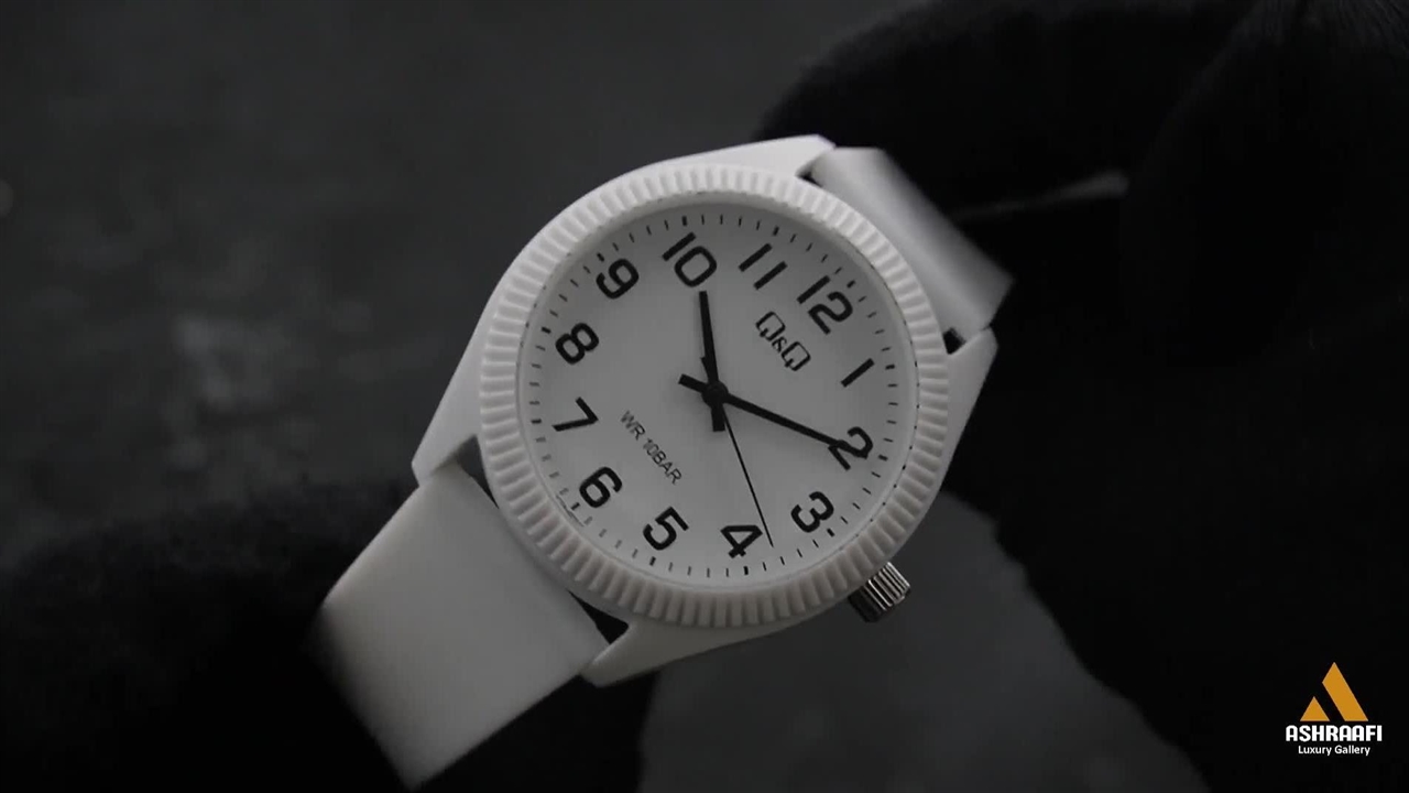 ساعت کیو اند کیو سفید Q&Q V12A-001VY - نماشا